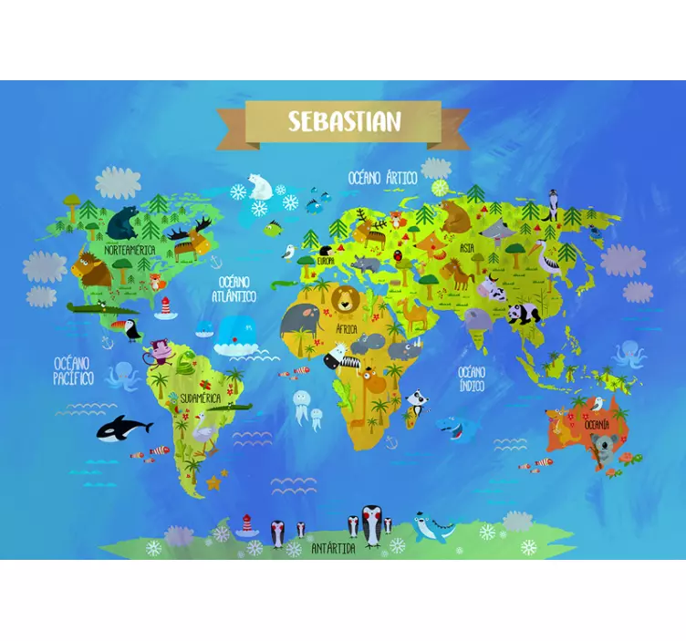 Mapa Mundi Infantil, Mapa Mundi, Mapa, 57% OFF